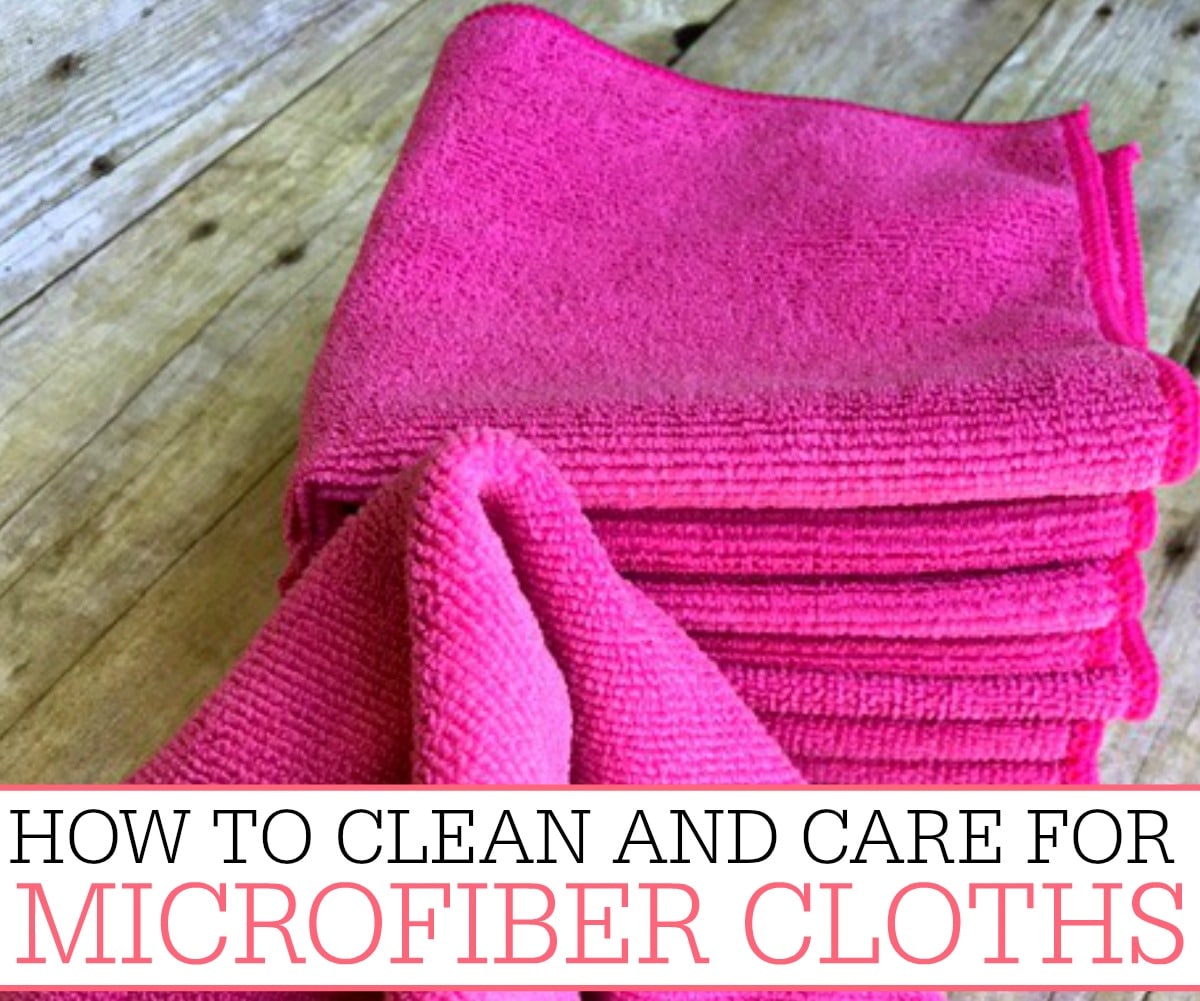 How To Clean Microfiber Cloths So They Last! - Frugally Blonde