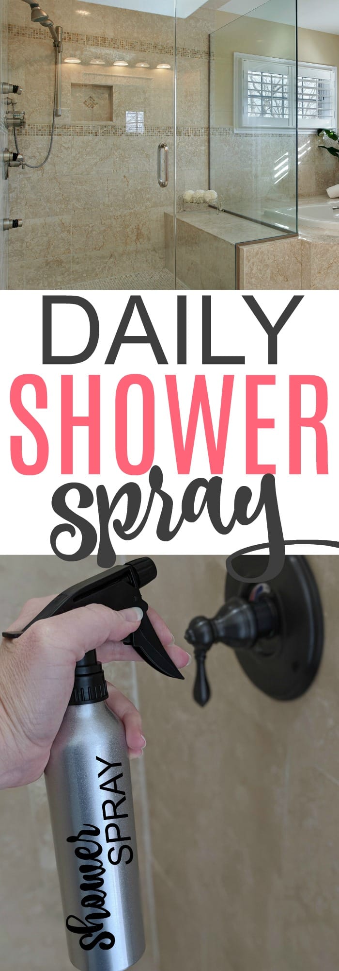 DIY Shower Spray To Use Everyday - Frugally Blonde