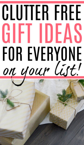 Clutter Free Gift Ideas For Everyone On Your List - Frugally Blonde