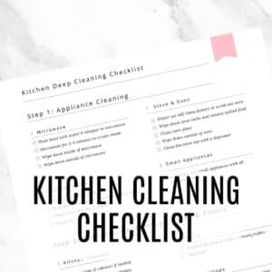 Kitchen Cleaning Checklist - Frugally Blonde